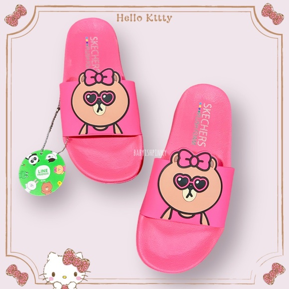 Skechers | Shoes | Skechers X Line Friends Choco Slippers | Poshmark